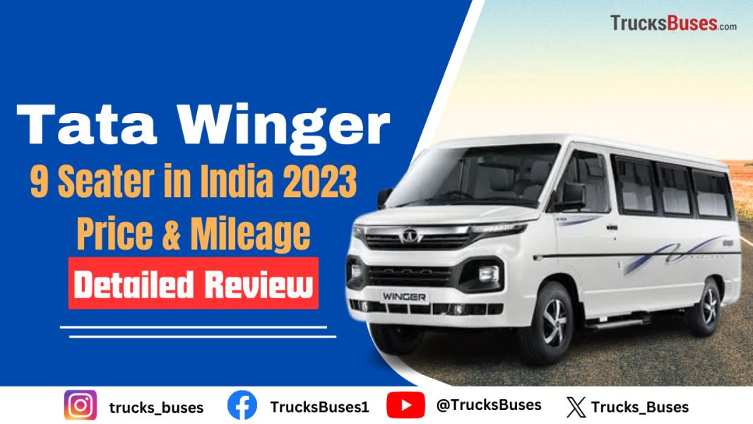 Tata Winger 9 Seater in India 2024 Price & Mileage - Detailed Review ...