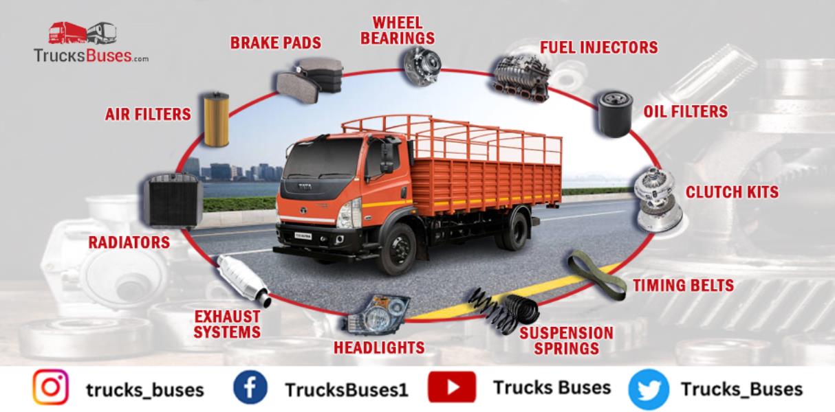 15 Truck Spare Parts in India - Know Complete Details| TrucksBuses.com