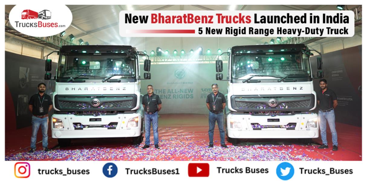 5 New BharatBenz Trucks Launched in India| TrucksBuses.com