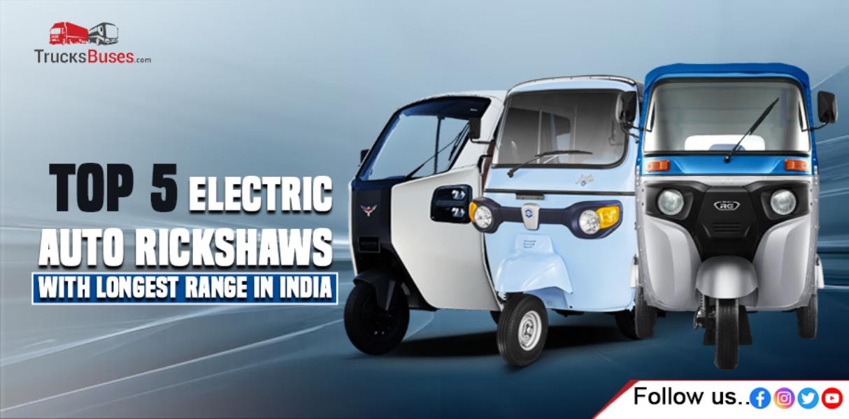 Top 5 Electric Auto Rickshaws with the Longest Range in India ...