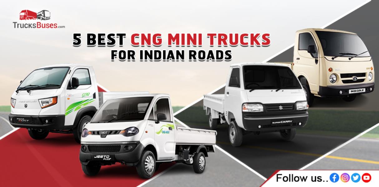 5 Best CNG Mini Trucks for Indian Roads - Complete Review| TrucksBuses.com