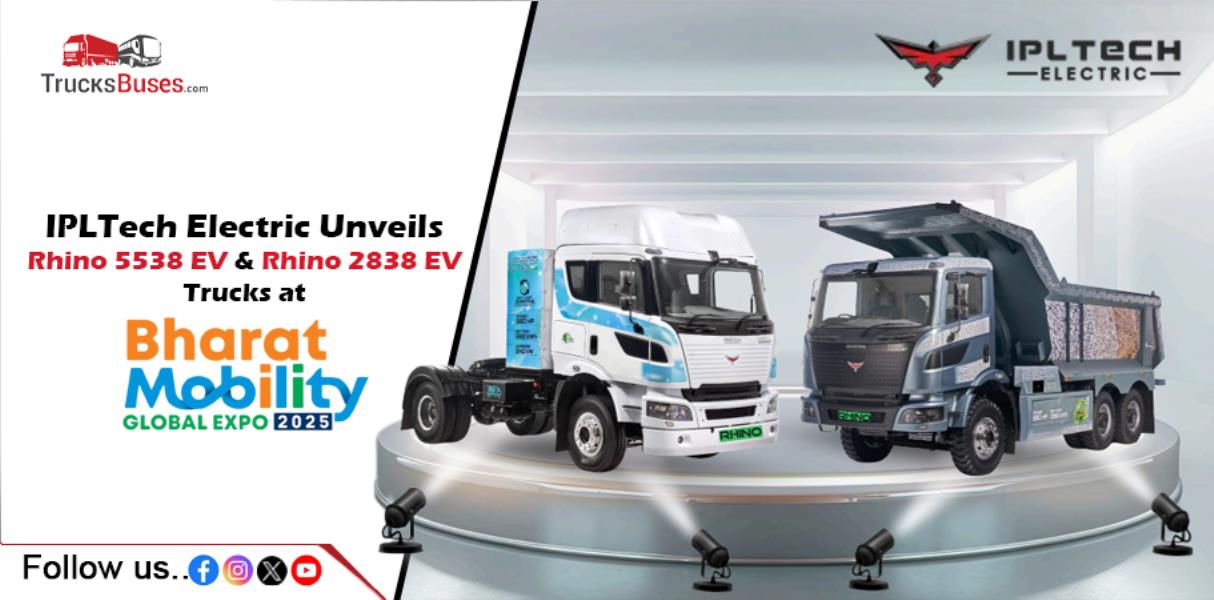 IPLTech Electric Launches Rhino 5538 EV and 2838 EV at Bharat Mobility ...