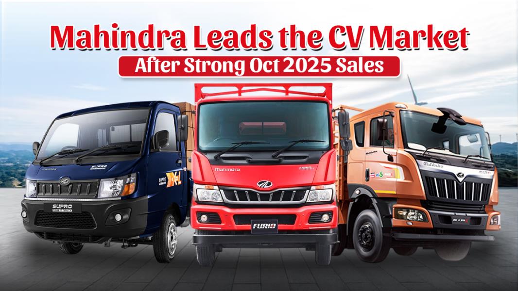 Mahindra Leads the CV Market After Strong Oct 2025 Sales| TrucksBuses.com