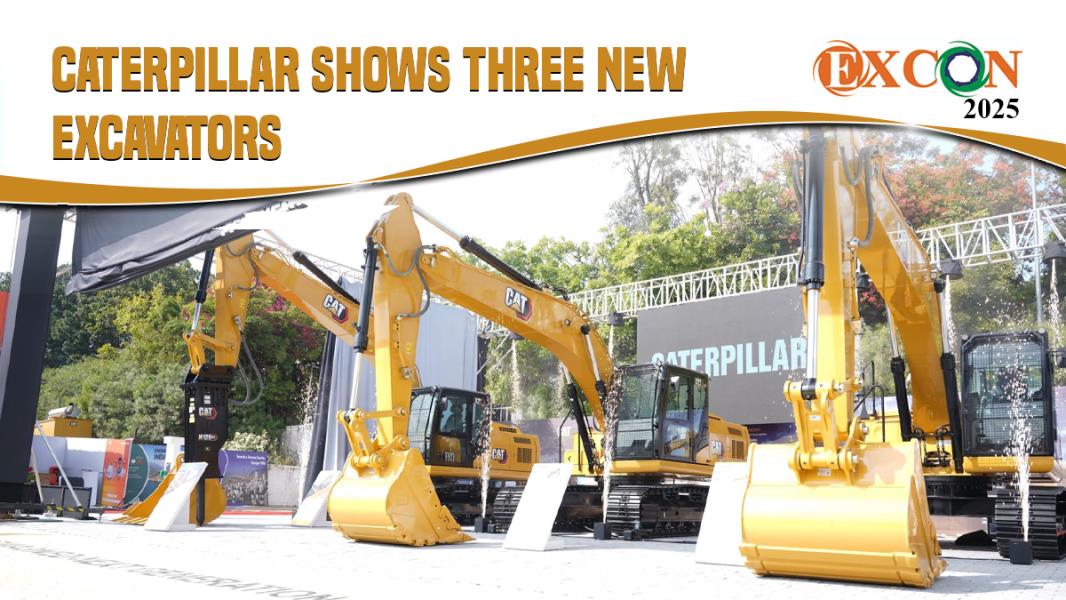 Caterpillar Shows Three New Excavators at EXCON 2025| TrucksBuses.com